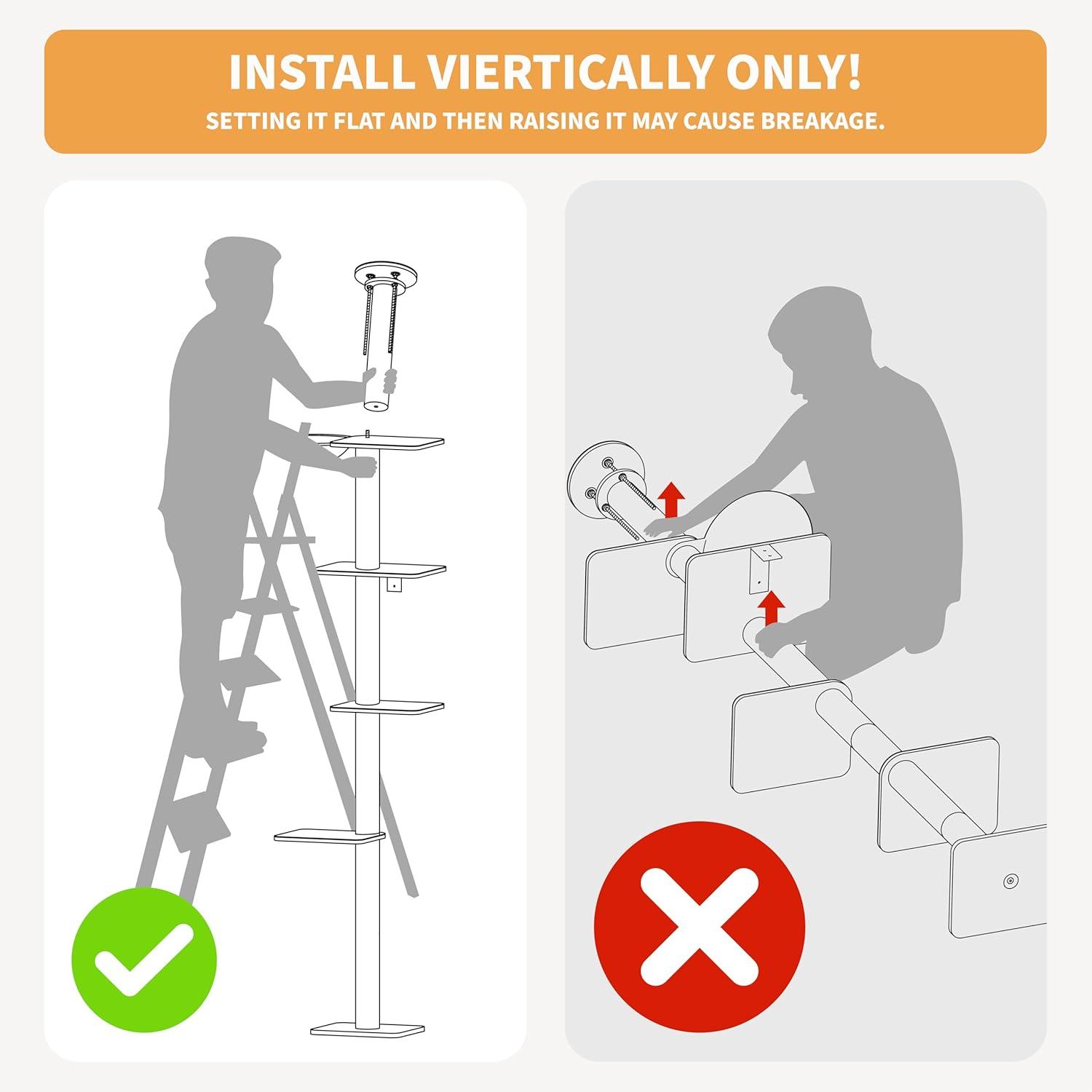 FUKUMARU Cat House Wall Mounted, 15.5×11.8×18 Inches Birch Plywood ...