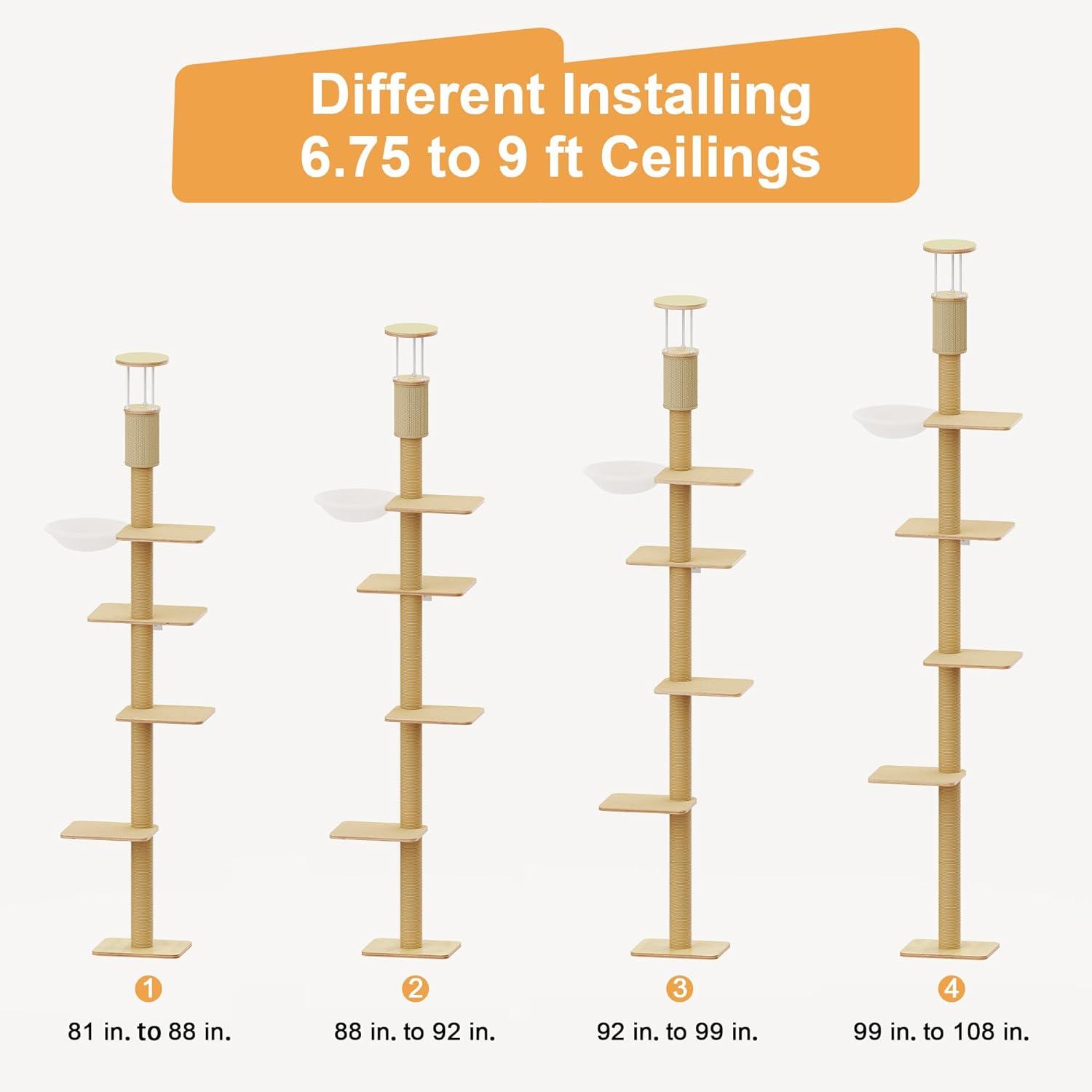 FUKUMARU Cat House Wall Mounted, 15.5×11.8×18 Inches Birch Plywood ...